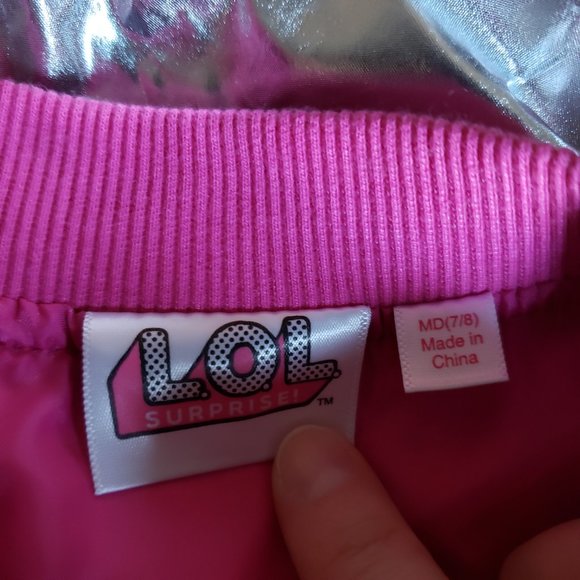 Surprise | Jackets & Coats | Lol Surprise Omg Dolls Medium Silver Pink ...